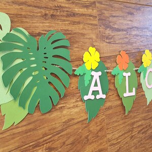 Luau Themed Party Banner, Aloha Banner, Luau Banner, Hawaiian Themed ...