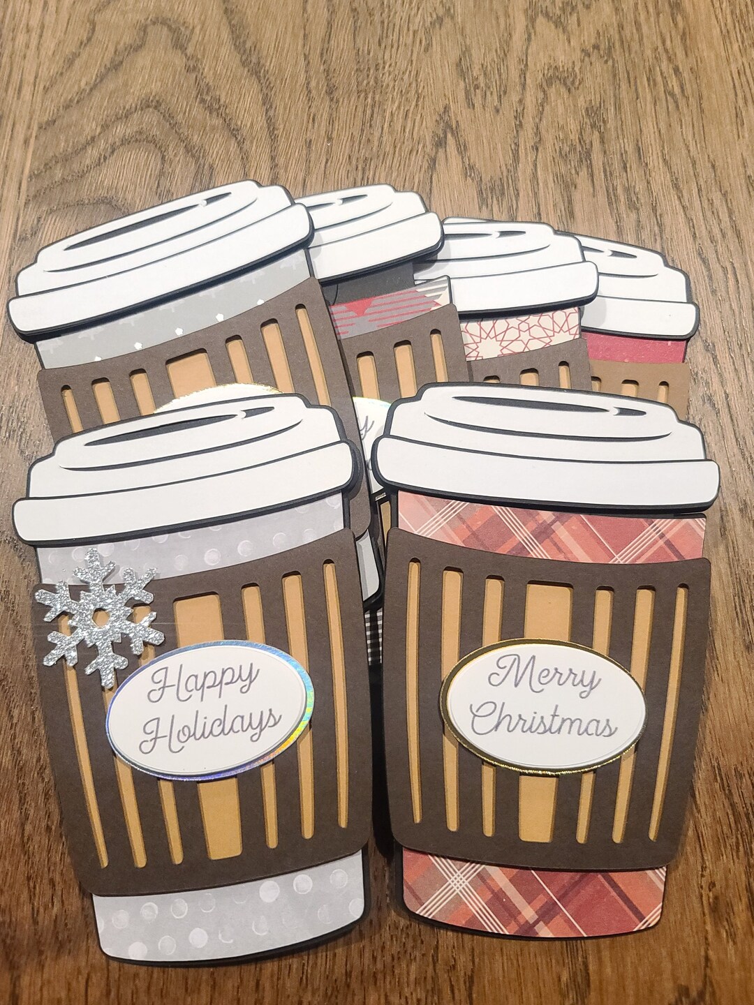 Coffee Cup Gift Card Holder, Christmas Gift Card Holder, Gift Card ...