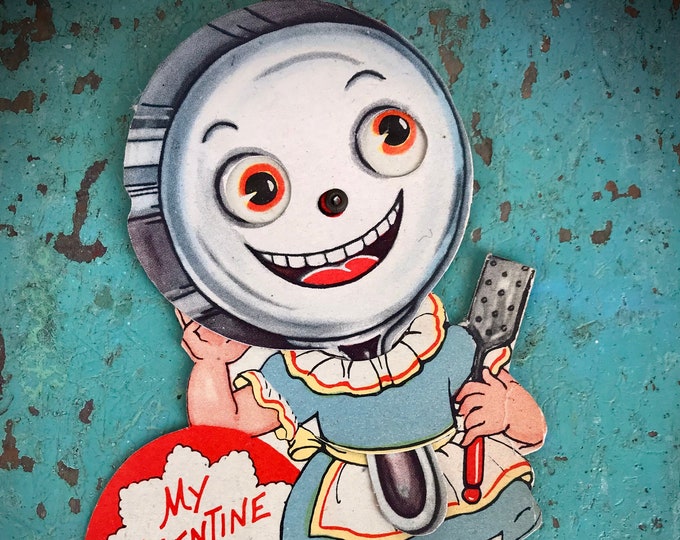 Antique Anthropomorphic Weird Strange Frying Pan Skillet Vintage ...