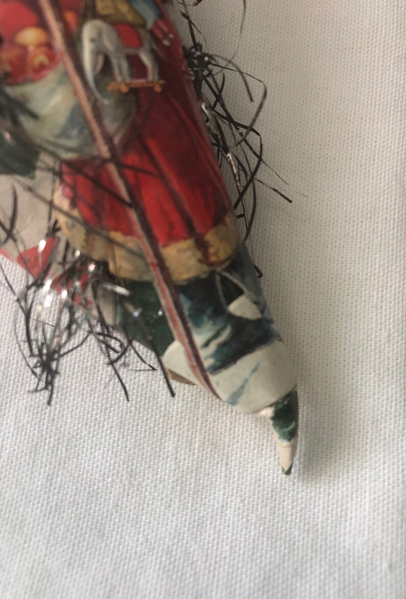 Antique Victorian Christmas Cornucopia Old Santa Claus Scraps | Etsy