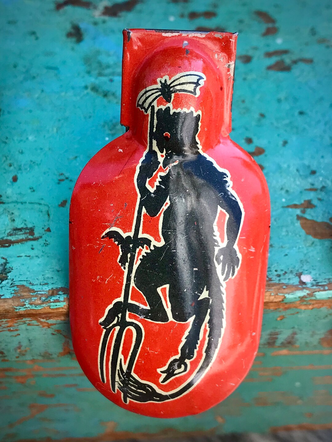 Vintage Halloween Clicker Noisemaker Party Favor Devil Demon With ...