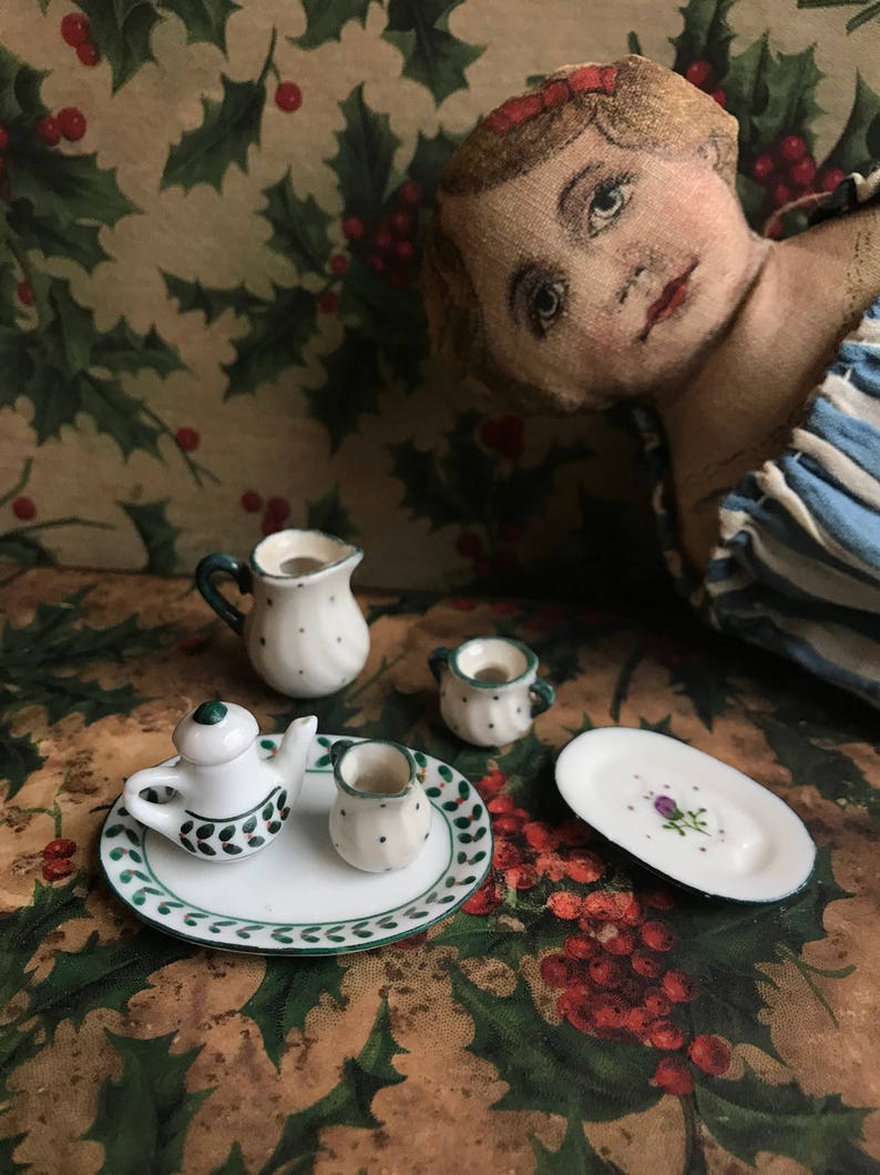 Vintage Doll House Tea Set Coffee Pot Creamer Sugar Bowl - Etsy