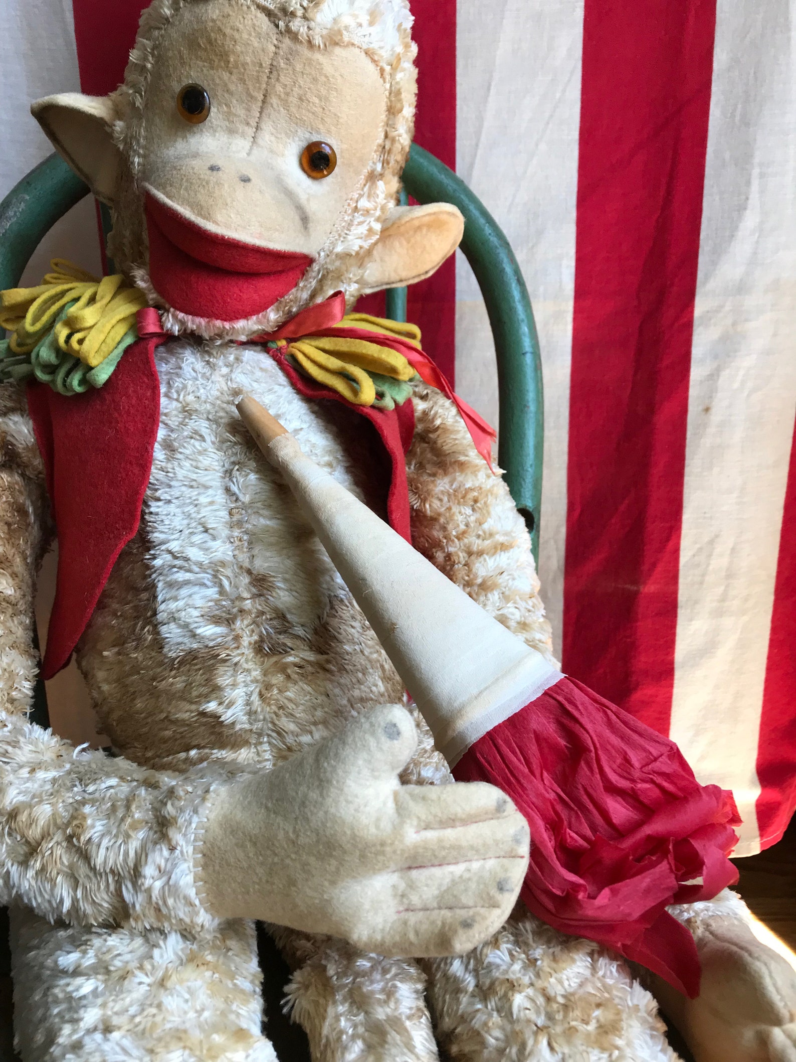 Antique Crepe Paper Flower Rose Horn Handmade Noisemaker - Etsy