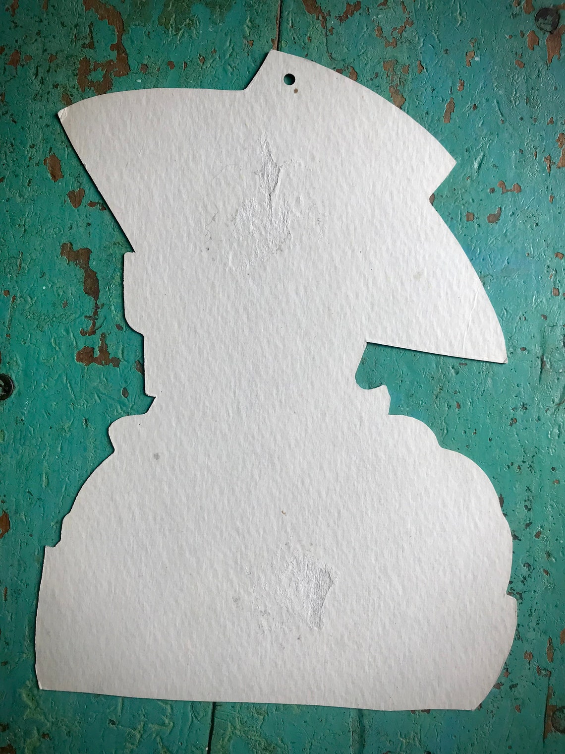 Vintage Easter Cut Out With Anthropomorphic Chick With Bonnet Eggs Old ...