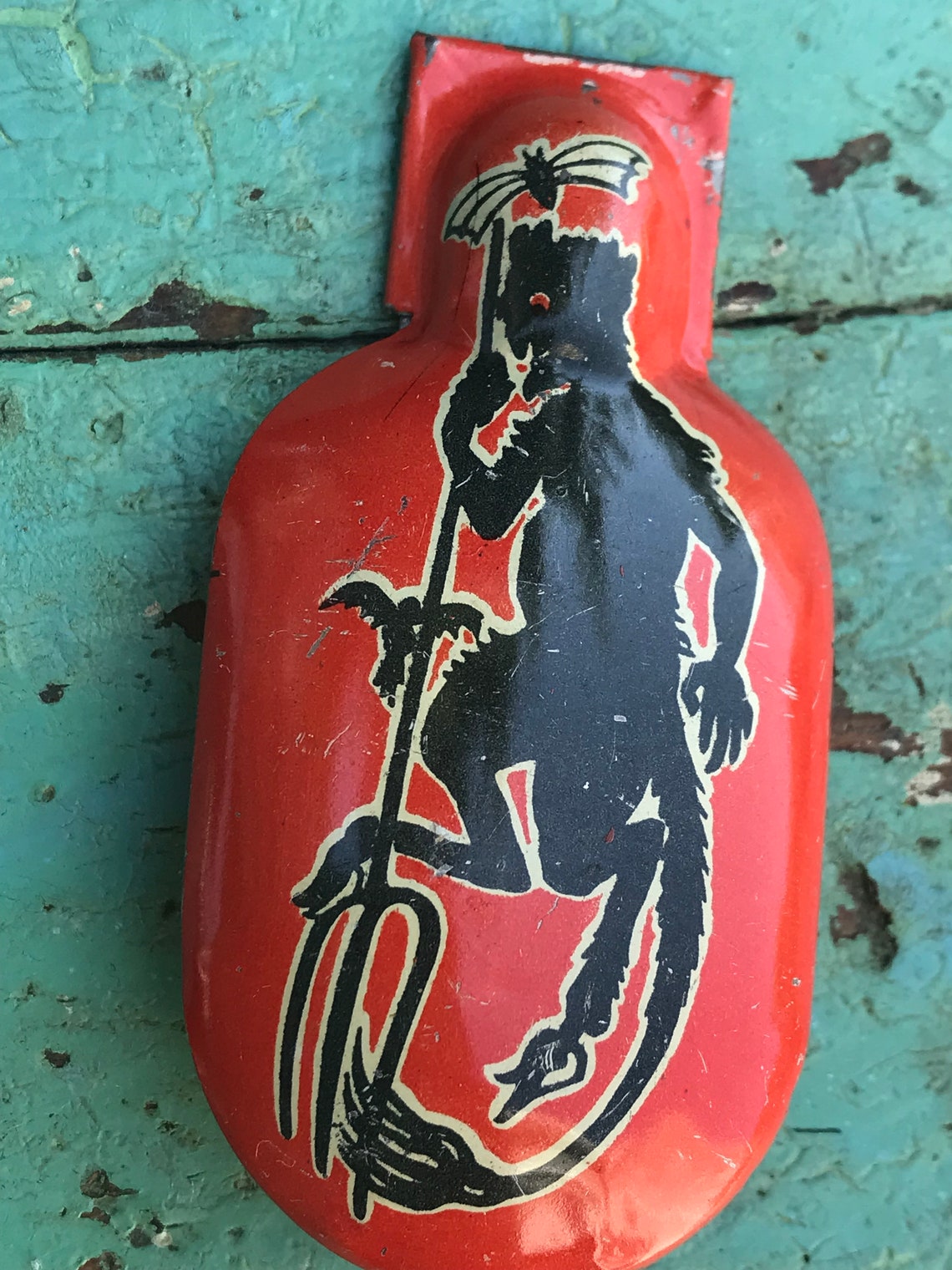 Vintage Halloween Clicker Noisemaker Party Favor Devil Demon With ...