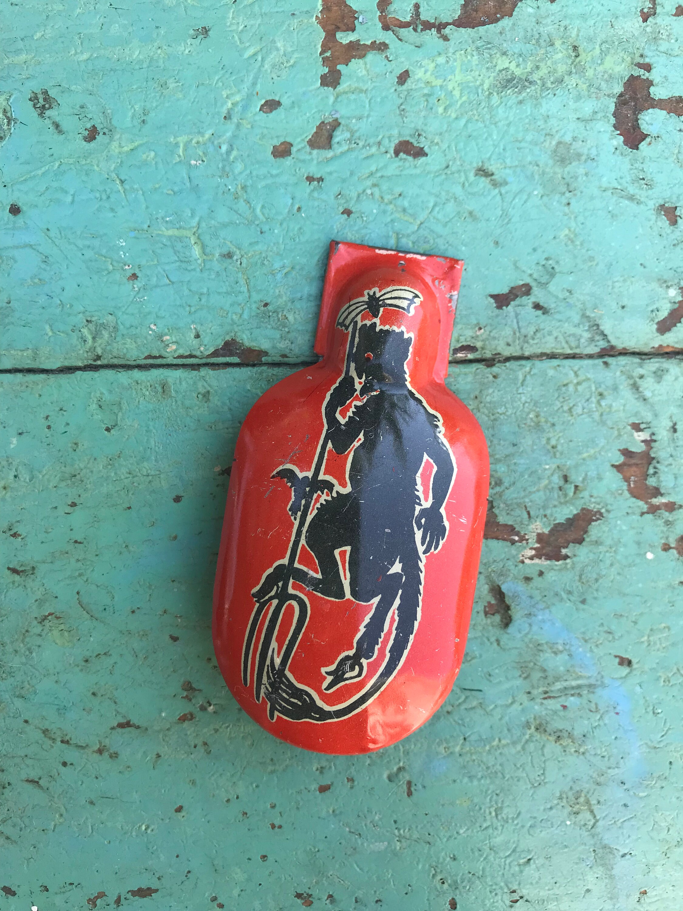 Vintage Halloween Clicker Noisemaker Party Favor Devil Demon With ...