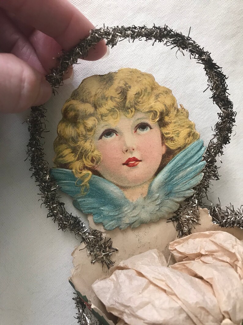 Antique Victorian Christmas Cornucopia Old Santa Claus Scraps | Etsy