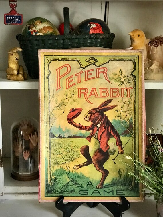 Antique Peter Rabbit LARGE Box Game Milton Bradley Old | Etsy