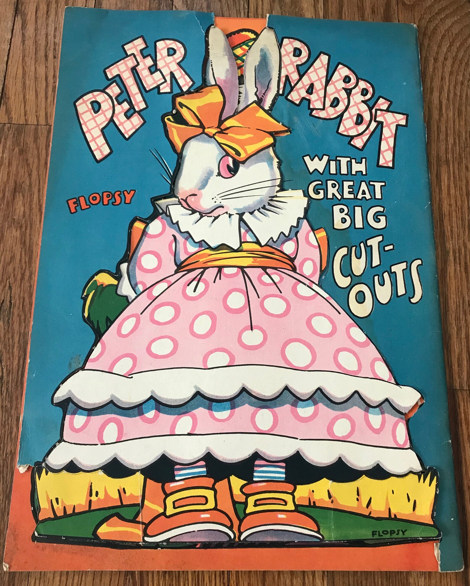 Antique Peter Rabbit Great Big Cut Outs Book Flopsy Mopsy - Etsy