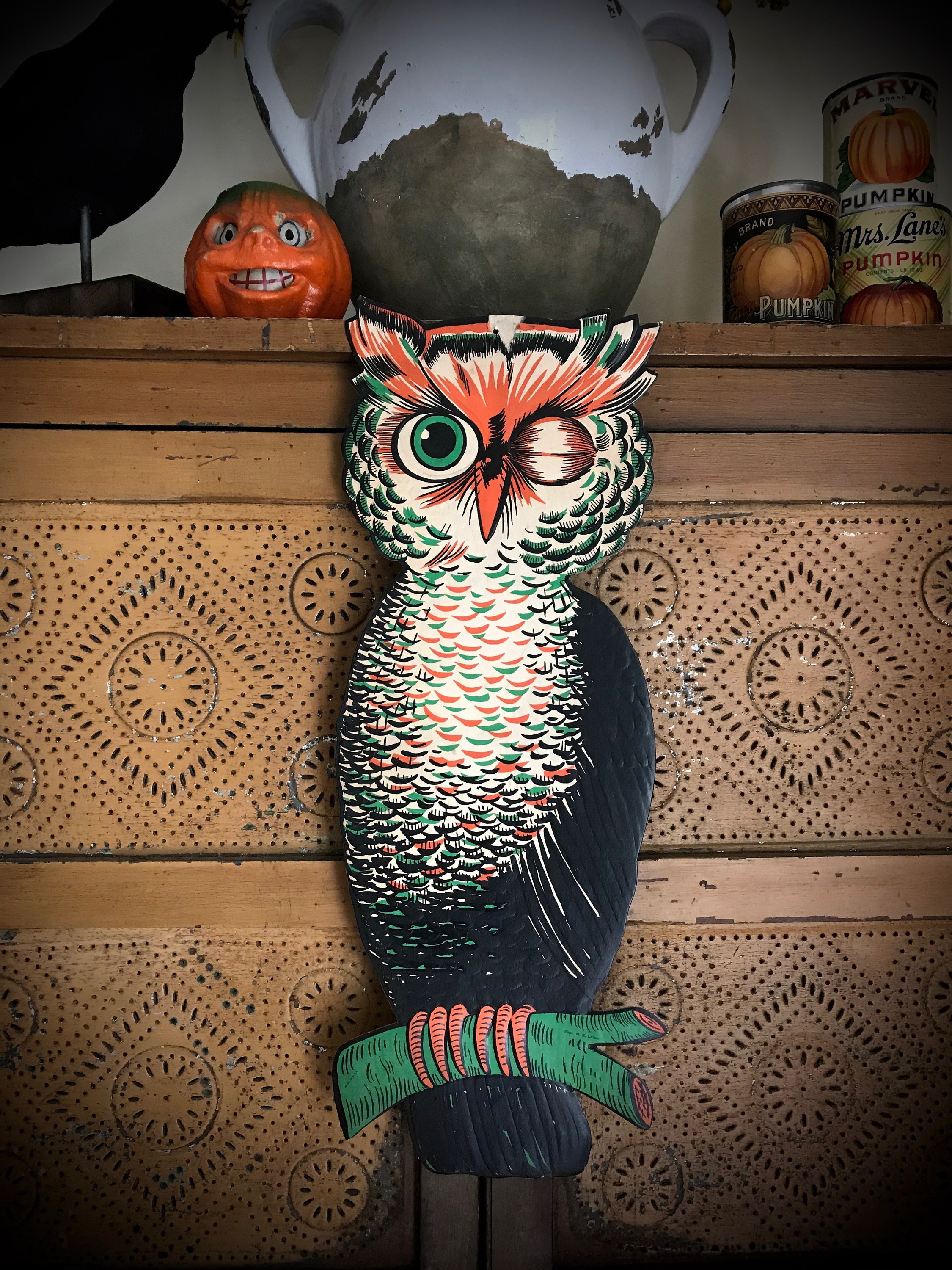 Memorabilia Souvenirs & Events Antique Halloween Owl Clicker Old PRE ...