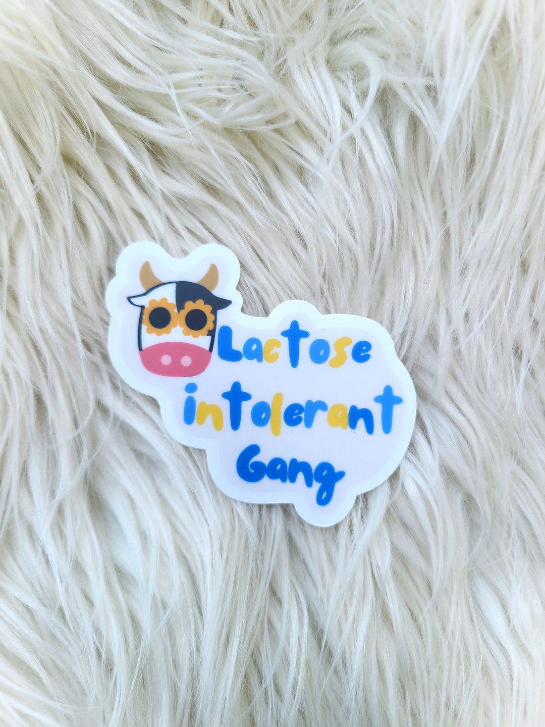 Lactose Intolerant, Allergy, Allergic, Cute, Funny, Waterproof, Tumbler ...