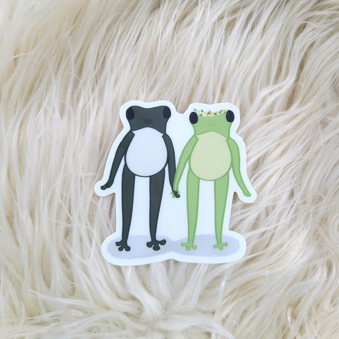 Frog Sticker, Cute Froggy, Toad, Cottage, Cottage Core, Waterproof ...