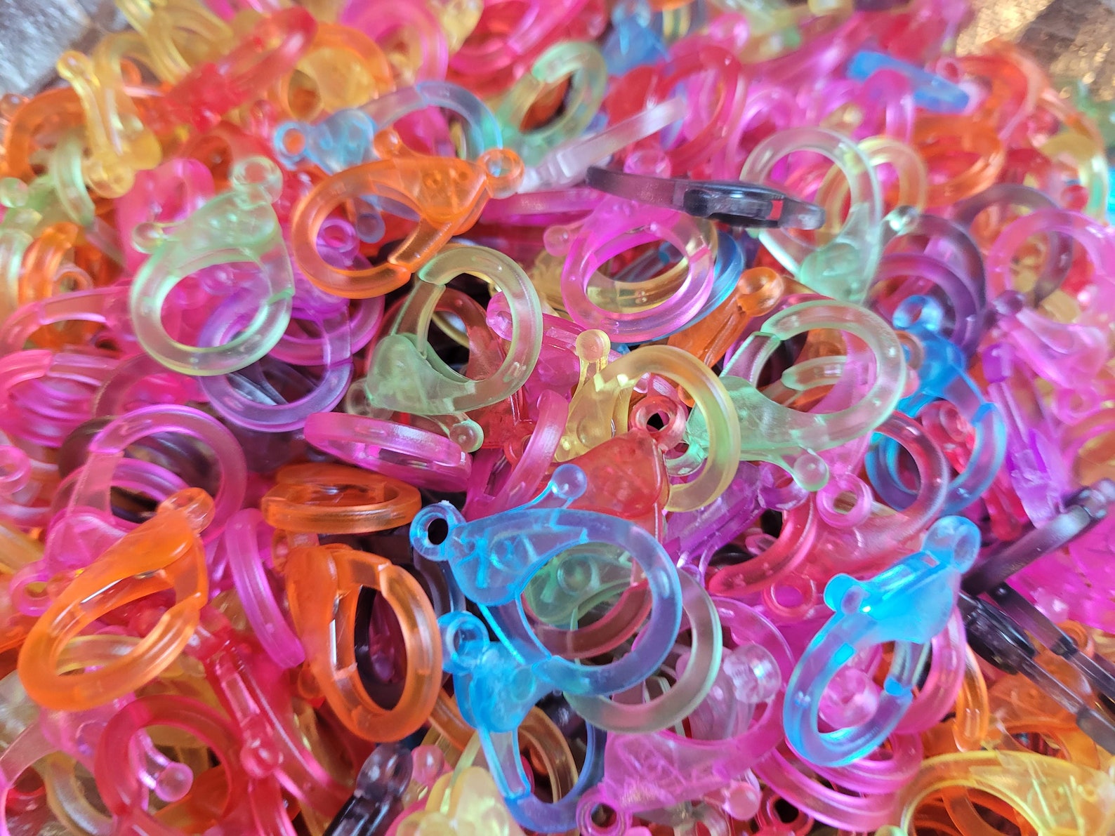 Large Acrylic Lobster Claw Clasp for All Types Jewellery Projects. All ...