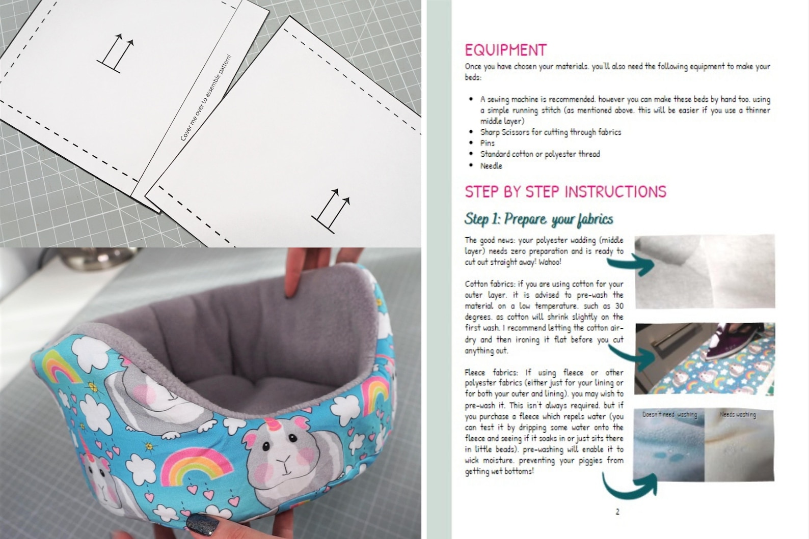 Make Your Own Guinea Pig Cuddle Cups: Digital Sewing Pattern | Etsy