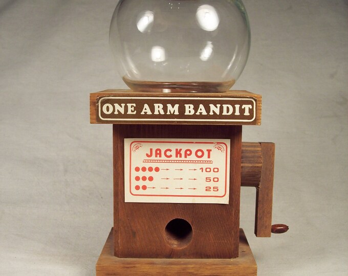 Souvenir Wood, Wooden Slot Machine Gumball Machine - Etsy