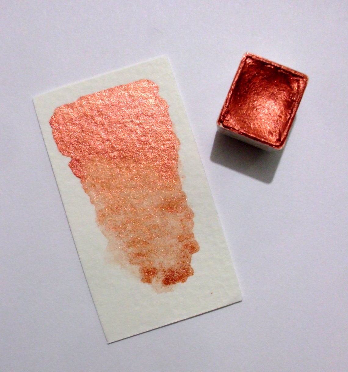 Copper Mica Handmade Watercolor Paint Art Supply Artist - Etsy