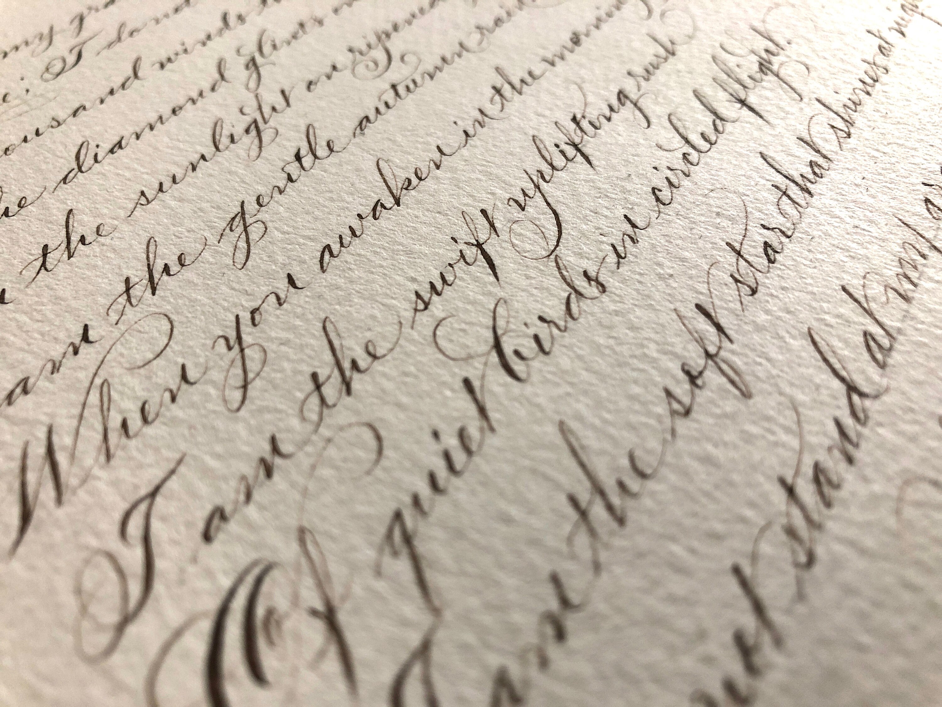 Custom Calligraphy | Vows | Poem | Song | Inscription | Present | Gift ...