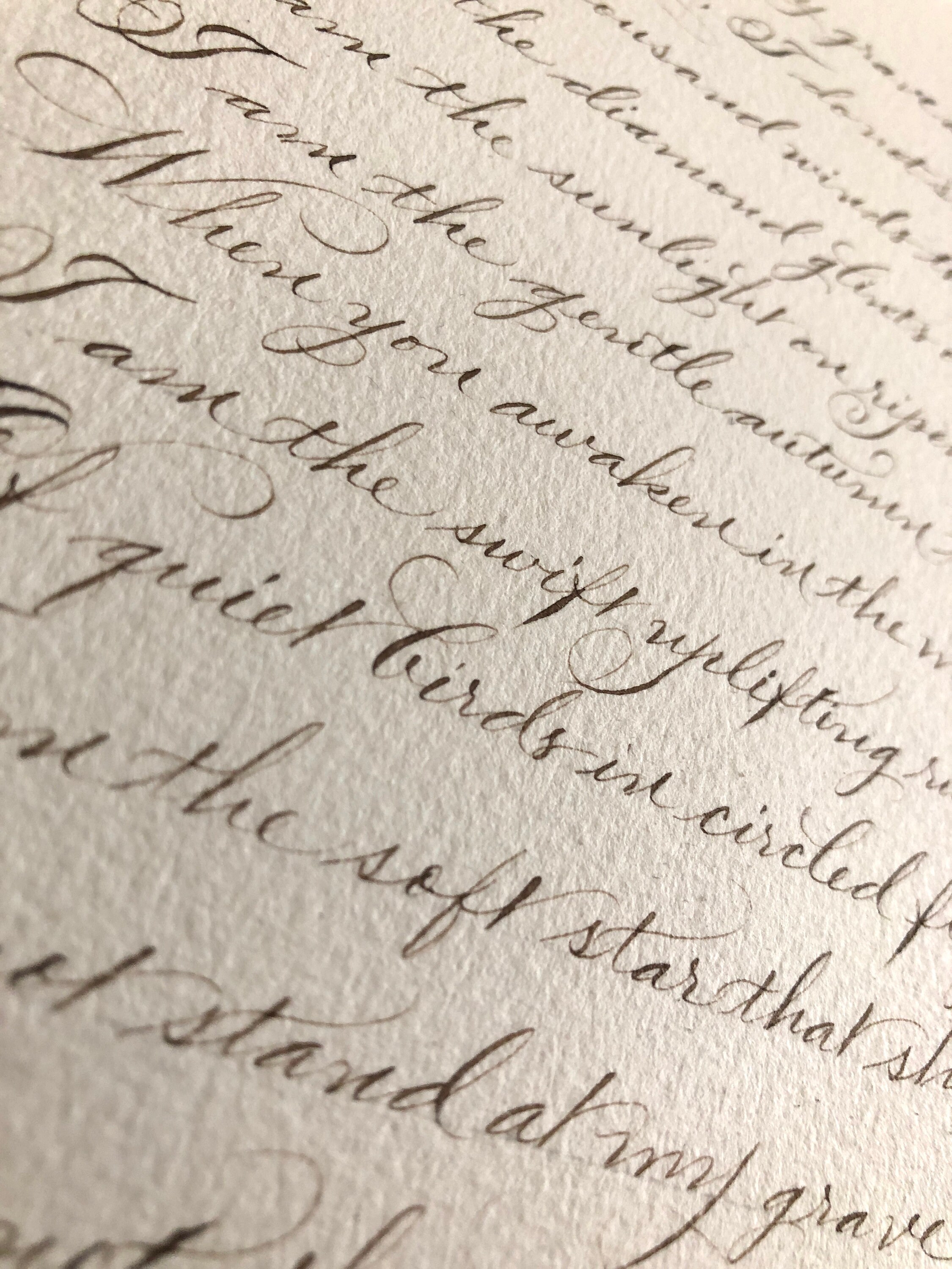 Custom Calligraphy | Vows | Poem | Song | Inscription | Present | Gift ...