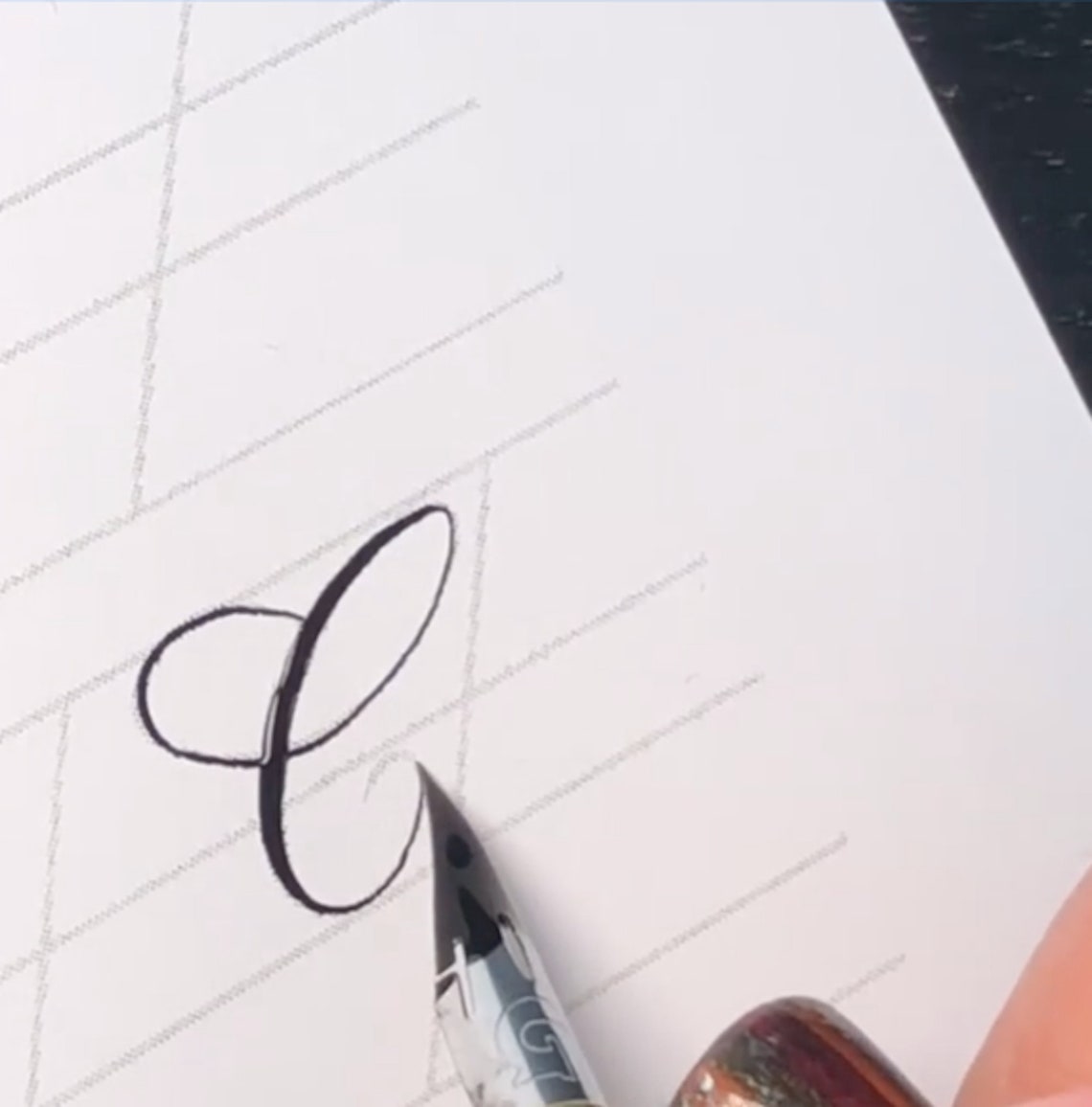 Copperplate Calligraphy Practice Sheets | Guide Sheets | Hand Lettering ...