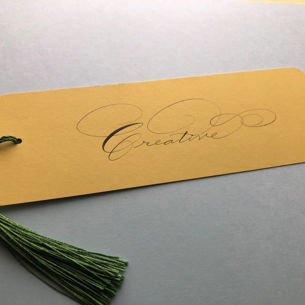 Calligraphy Bookmark - Etsy