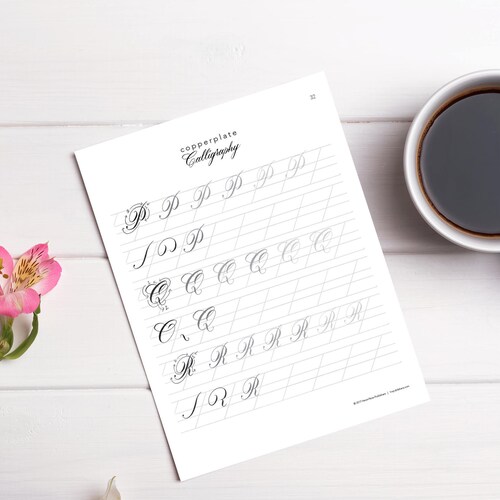 Gothic Calligraphy Worksheet for Beginners Gothic Letter | Etsy