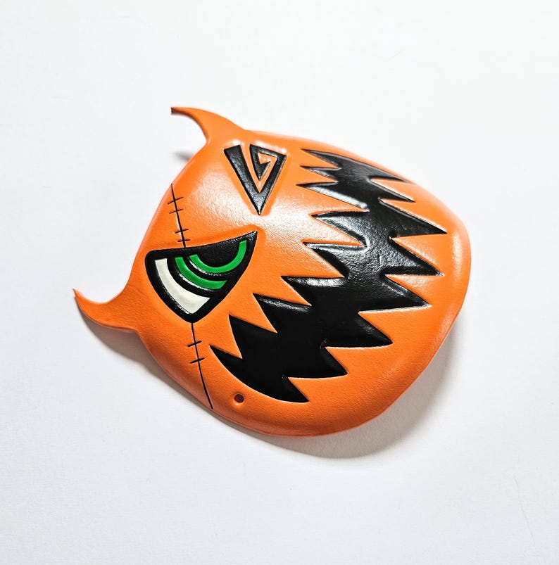 Halloween Town Pumpkin Mask/hat - Made to Order - Cosplay/halloween ...