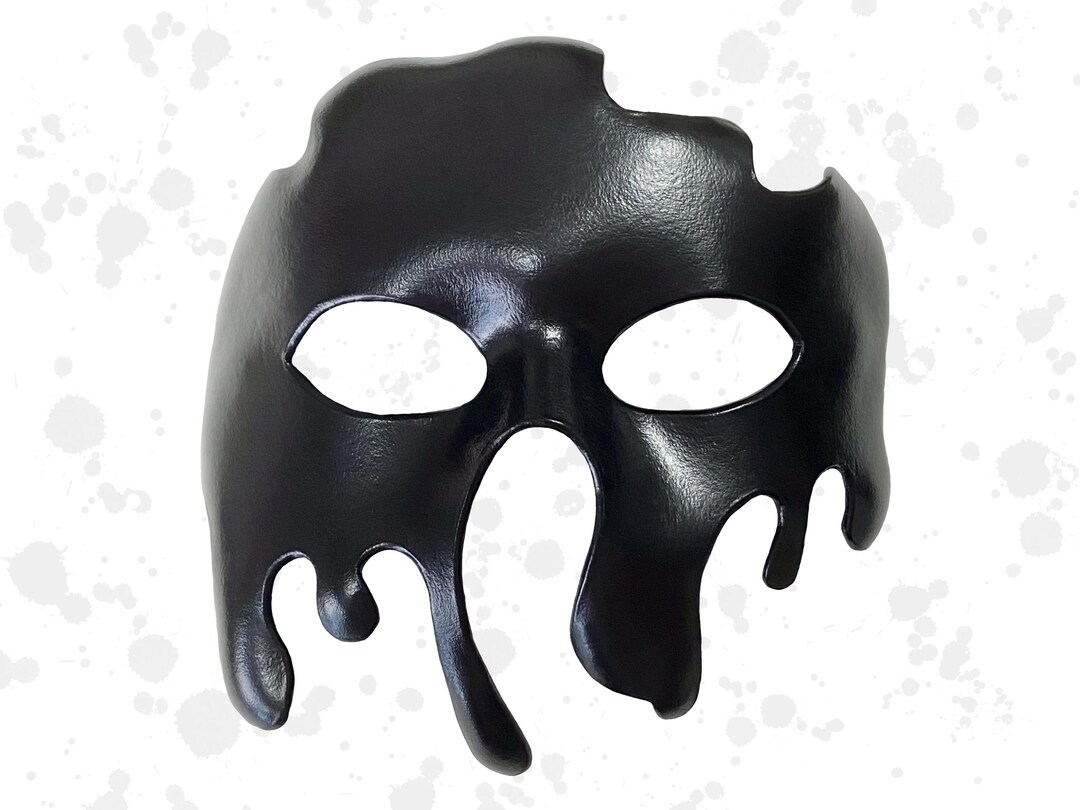 Splat Leather Costume Mask - Made to Order - Masquerade/halloween ...