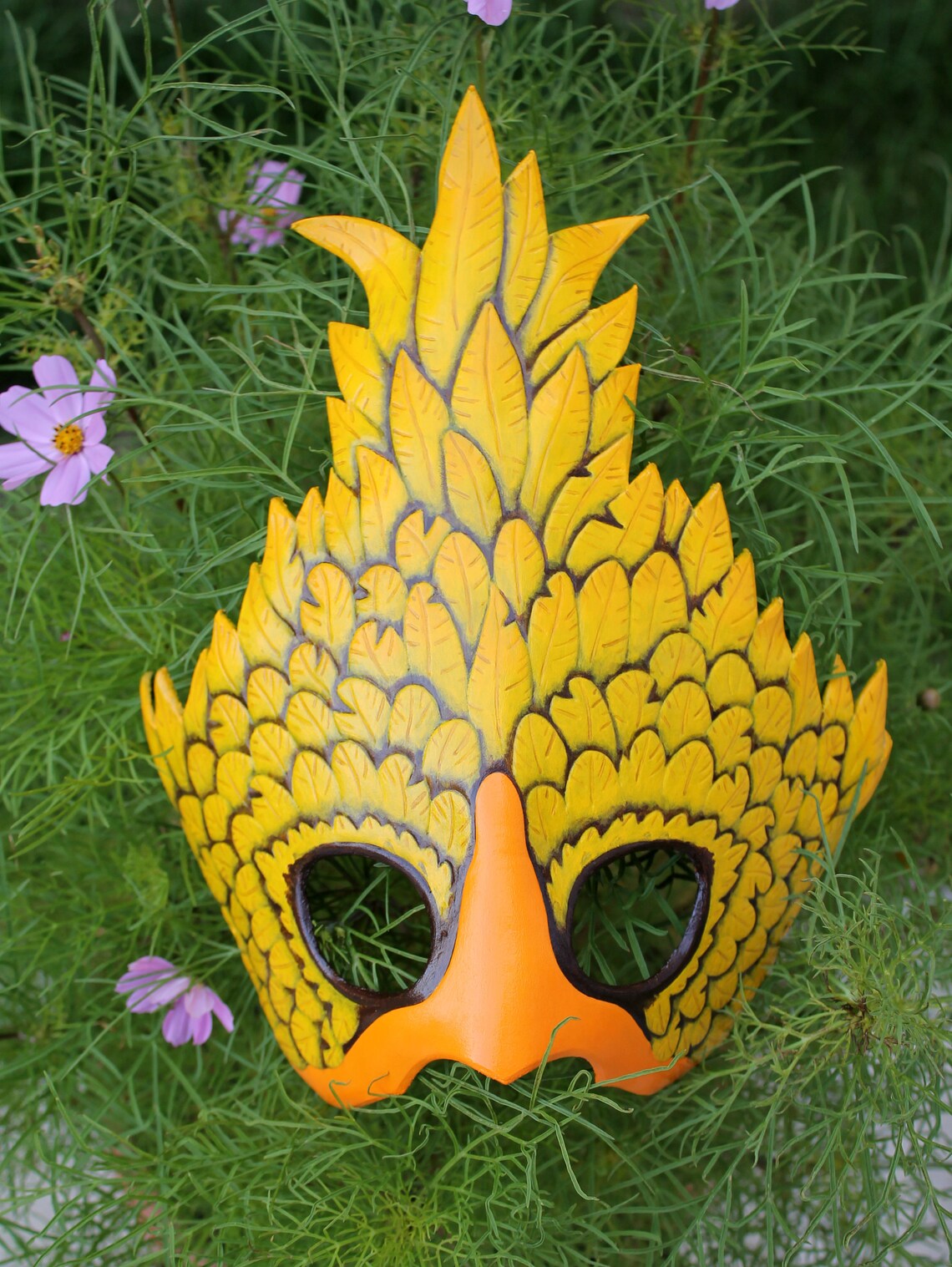 Chocobo Leather Mask Made to Order - Etsy