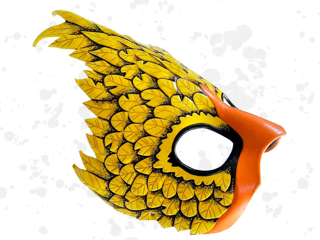 Chocobo Leather Costume Mask Made to Order Cosplay/masquerade/halloween ...
