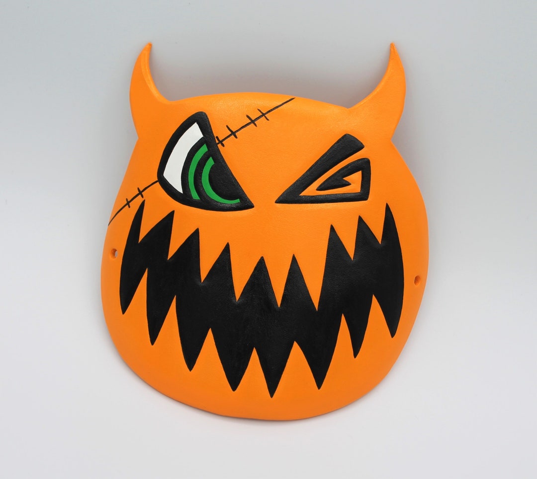 Halloween Town Pumpkin Mask/hat Made to Order - Etsy