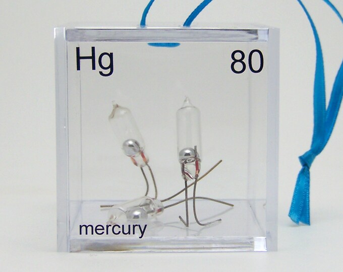 Mercury - Periodic Table of Elements Cube Ornament - Etsy