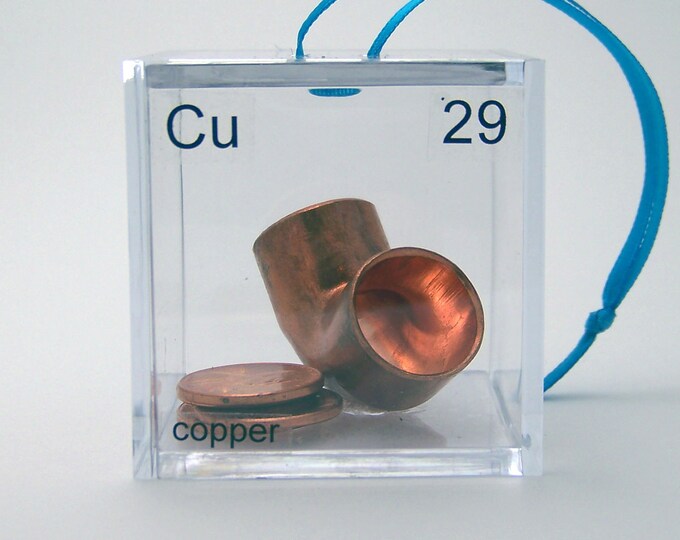 Copper - Periodic Table of Elements Cube Ornament - Etsy