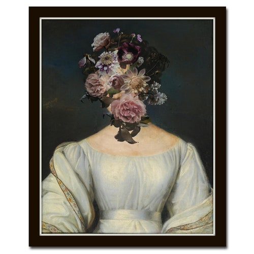 Altered Art Portrait No. 2 Collage Art Vintage Portrait - Etsy