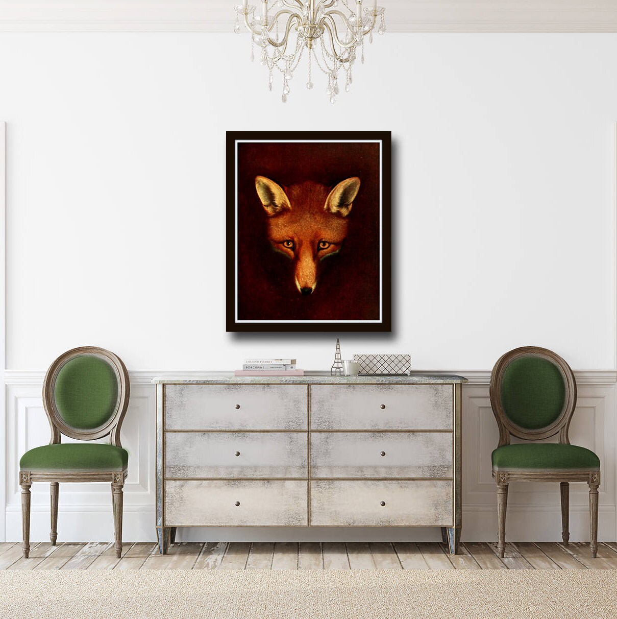 Antique Fox Portrait Giclee Print Wall Art Art Print Fox - Etsy