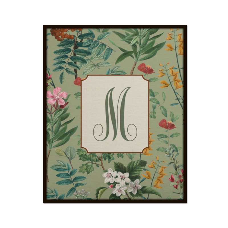 Monogram Print - Etsy
