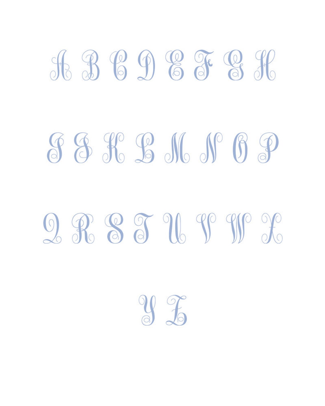 Personalized William Morris Monogram Print, Custom Monogram Print ...