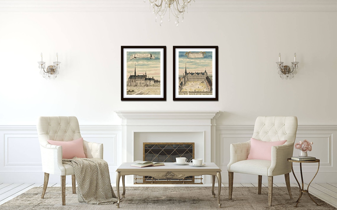 French Chateau Print Set No.1 French Architecture Prints - Etsy