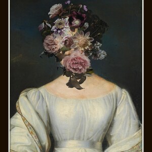 Altered Art Portrait No. 2, Collage Art, Vintage Portrait, Wall Art ...