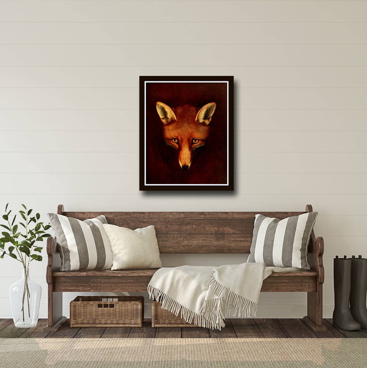 Antique Fox Portrait Giclee Print Wall Art Art Print Fox - Etsy