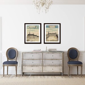 French Chateau Print Set No.1, French Architecture Prints, Giclee, Art ...