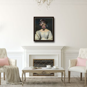 Altered Art Portrait No. 2, Collage Art, Vintage Portrait, Wall Art ...