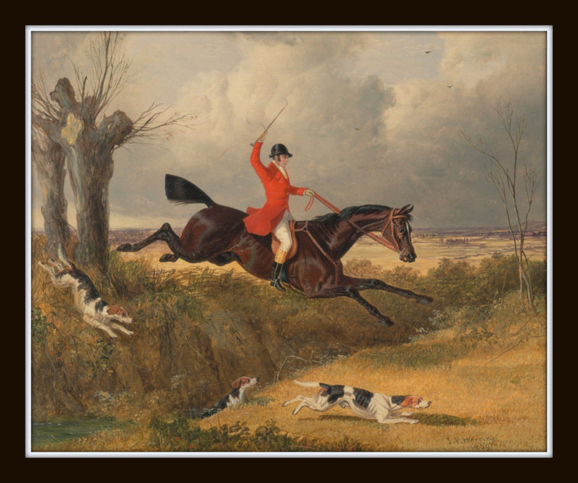 Fox Hunting Prints Gallery Wall Set No. 1 Giclee Wall Art | Etsy