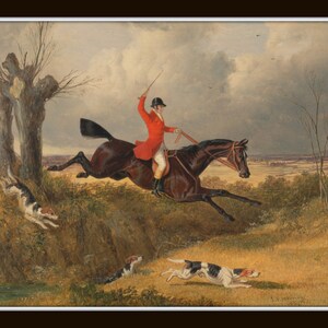 Fox Hunting Prints Set No. 2, Giclee, Home Decor, Wall Art, Fox Print ...