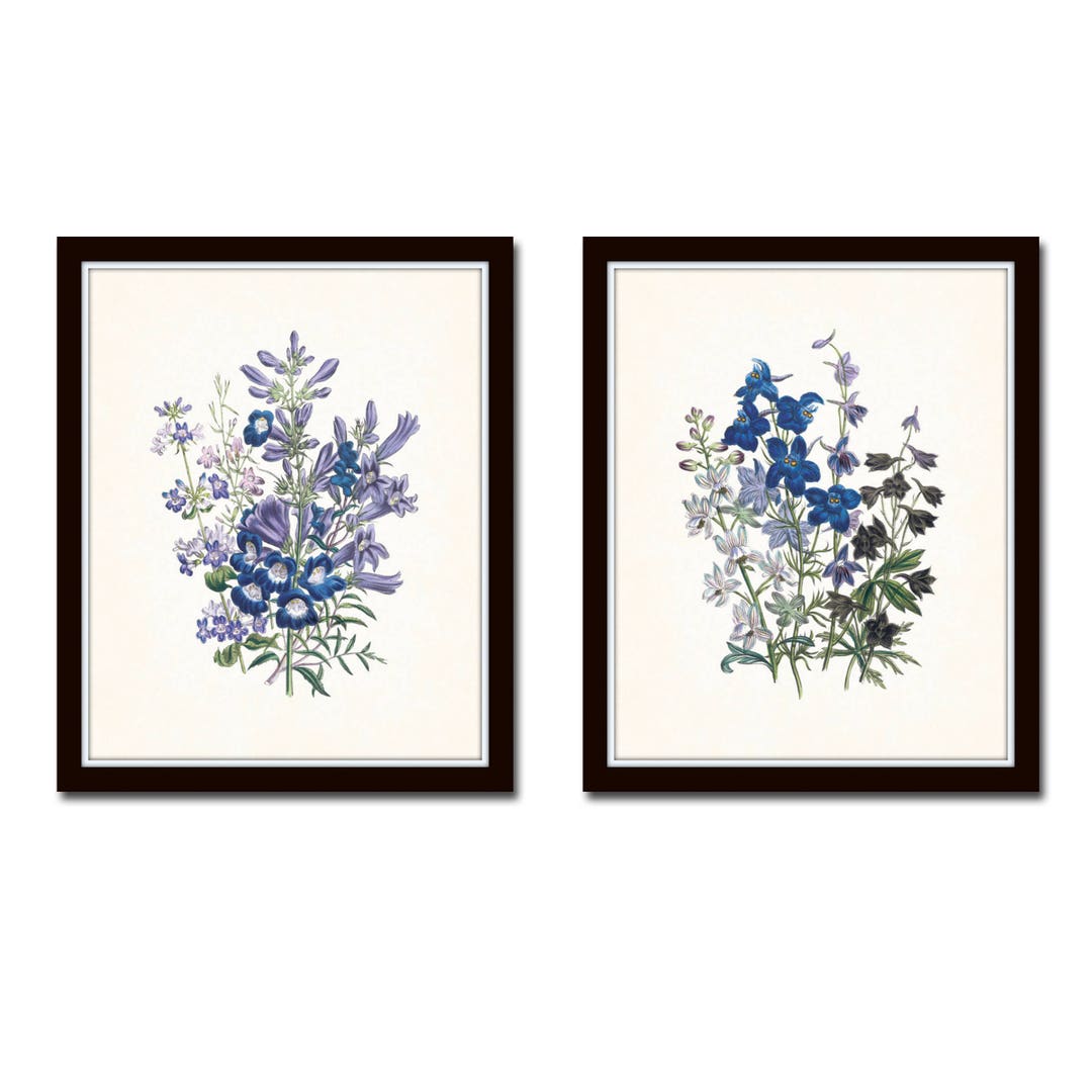 Wild Flowers Botanical Print Set No.2, Botanical Prints, Giclee, Art ...