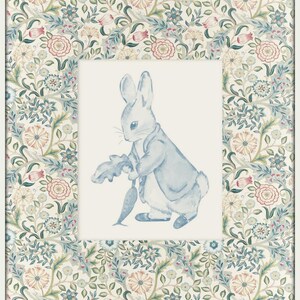 Peter Rabbit Collage Blue Set No. 1, Nursery Art Prints, Nursery Decor ...