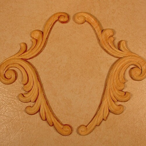 Central Onlay of Wood Applique Furniture Decor DIY Furniture | Etsy