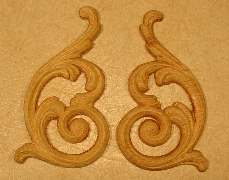 Applique Onlay EMBOSSED APPLIQUE 750 3 3/8 X 6 Each Pair - Etsy