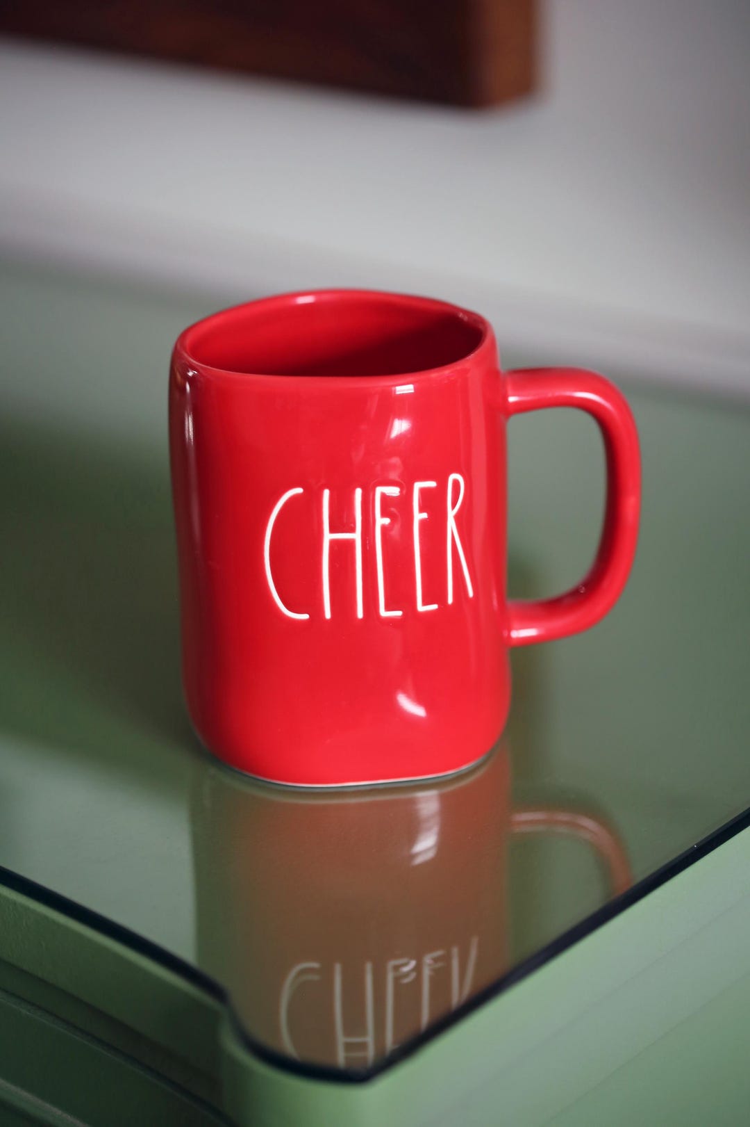 Rae Dunn CHEER Coffee Mug - Red Ceramic Artisan Mug - Etsy