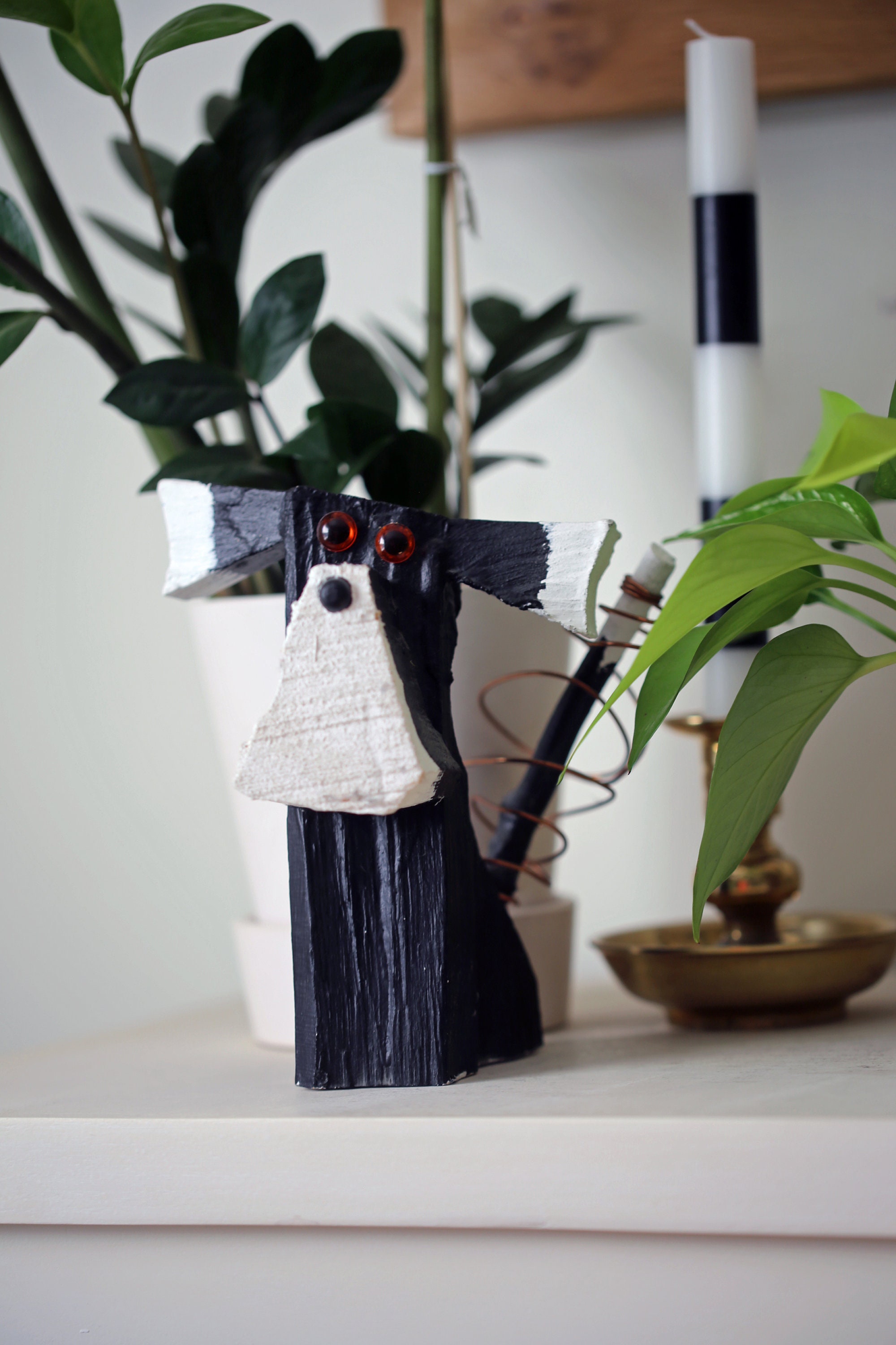 Scrap Dog Vintage Quirky Hand Carved Wood Dog Hand Made in Canada - Etsy