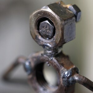 Vintage Welded Nuts and Bolt Man Sculpture | American Motors - Etsy